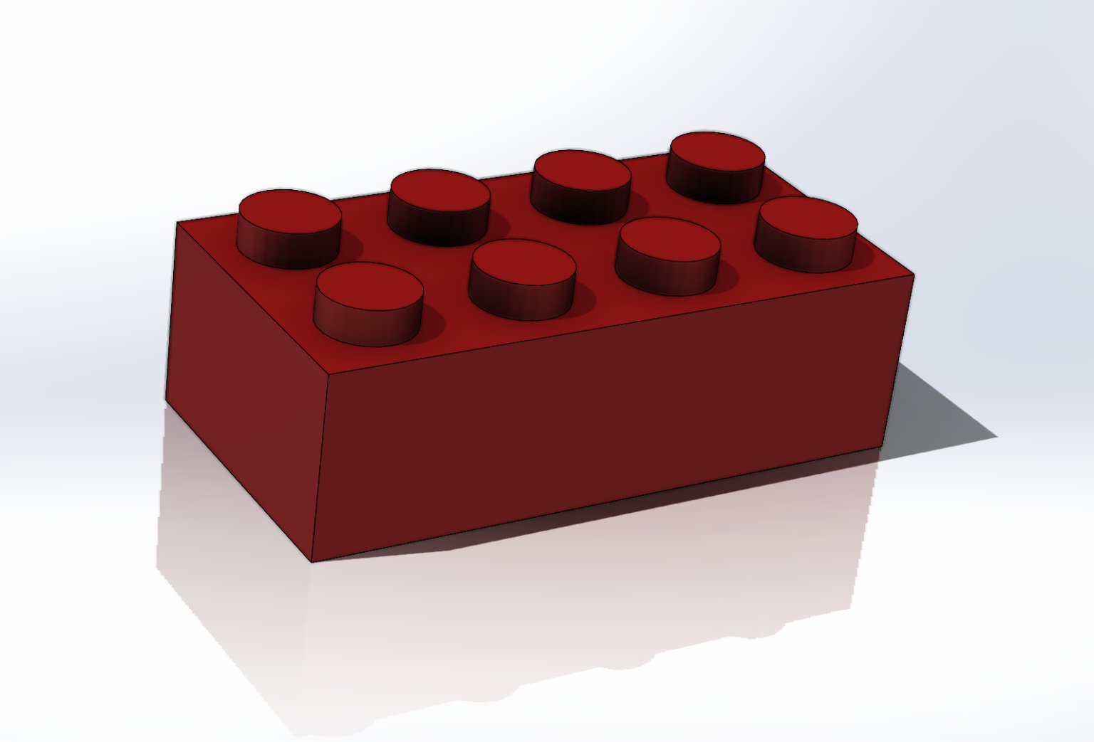 SolidWorks: Modeling And Drawing A 2×4 Lego Block - NODE 12