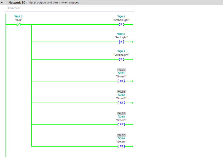 TIA Portal: Traffic Lights Sequencer With Shift Register - NODE 12