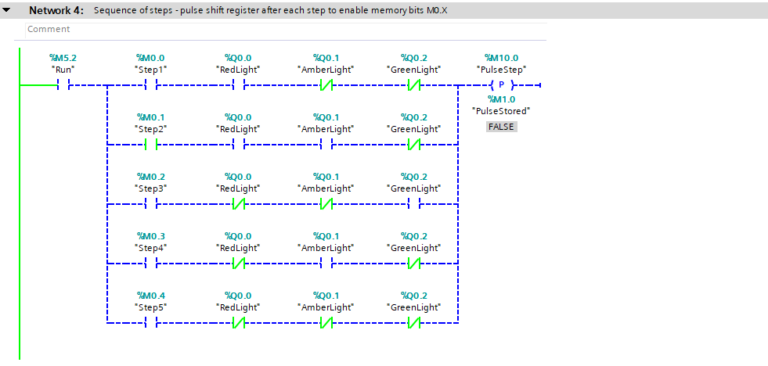 TIA Portal: Traffic Lights Sequencer With Shift Register - NODE 12